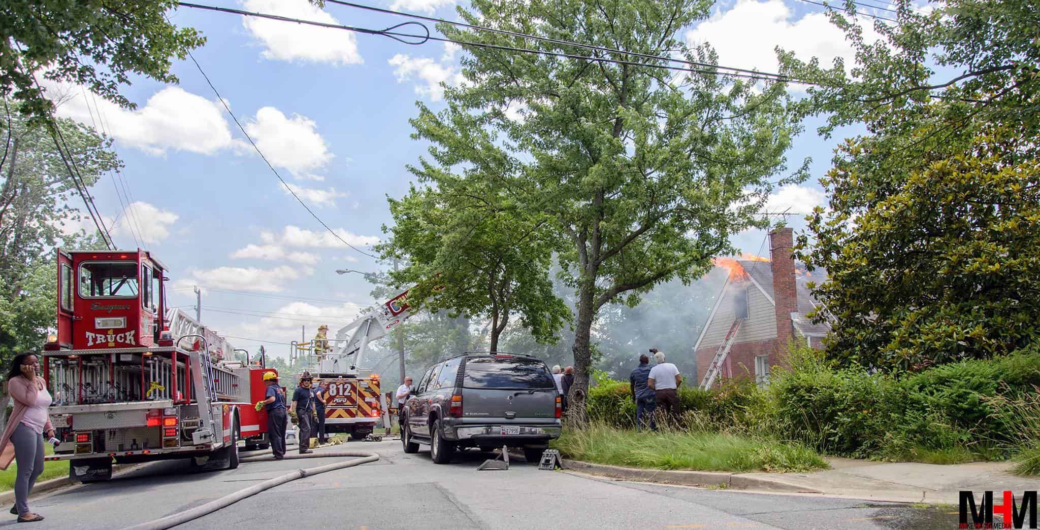 Truck Works Landover Hills House Fire - Hyattsville Volunteer Fire ...